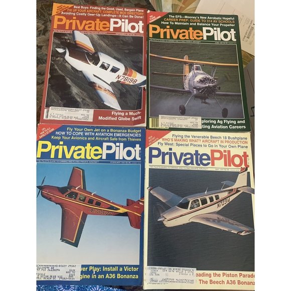 Other | Private Pilot Aviation Magazine 1991 Lot Of 4 Bushplane Beech ...